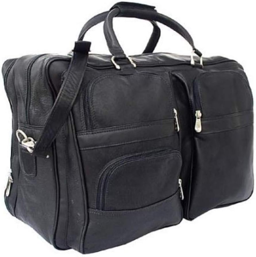 Amazon.com | Piel Leather Complete Carry-All Bag, Black, One Size ...