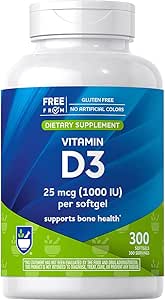 Amazon.com: Rite Aid, Vitamin D3 Softgels, 300 Count : Health & Household