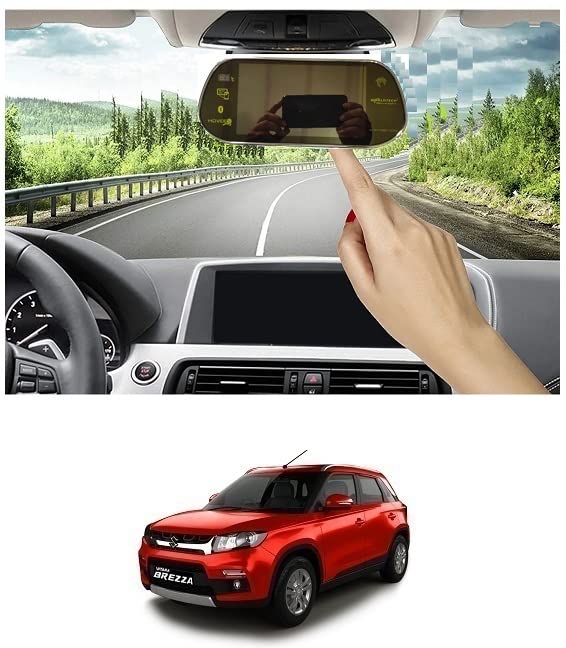 Trigcars ® Vitara Brezza 2019 Car 7 Inch Full HD 1080 Rear View Mirror ...