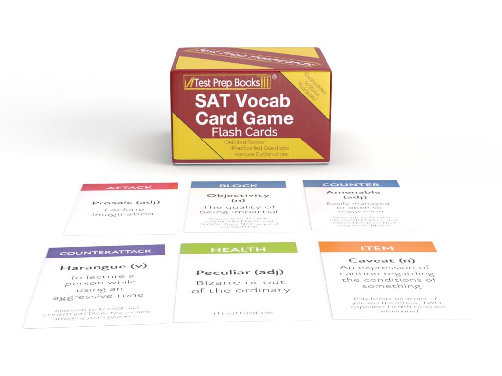 Amazon.com: SAT Vocabulary Study Card Game 2025-2026: SAT Vocabulary ...
