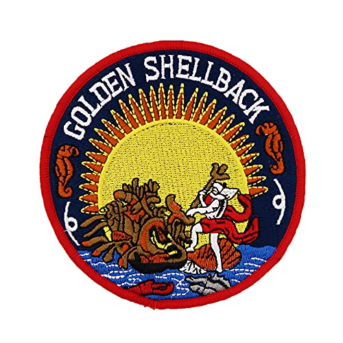 Amazon.com: Halloween Costume Golden Shellback Embroidered Iron On ...