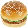Amazon.com: NOLITOY Artificial Hamburger PU Burger Simulation Bread ...