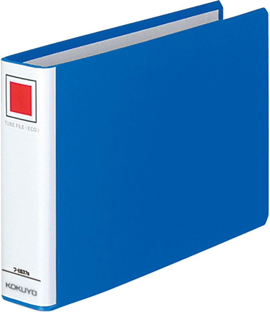 Amazon | コクヨ ファイル パイプ式ファイル A5横 2穴 300枚収容 青 フ-E637B | パイプ式ファイル | 文房具・オフィス用品