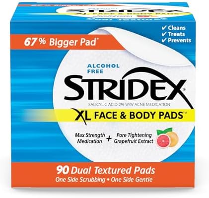Amazon.com: Stridex Medicated Acne Pads, Maximum, 55 Count – Facial ...
