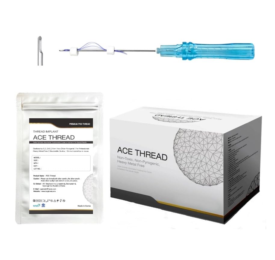 PDO Thread Lift ACE Kit - 360R Bidirectional Cog & L-Type Blunt Threads ...