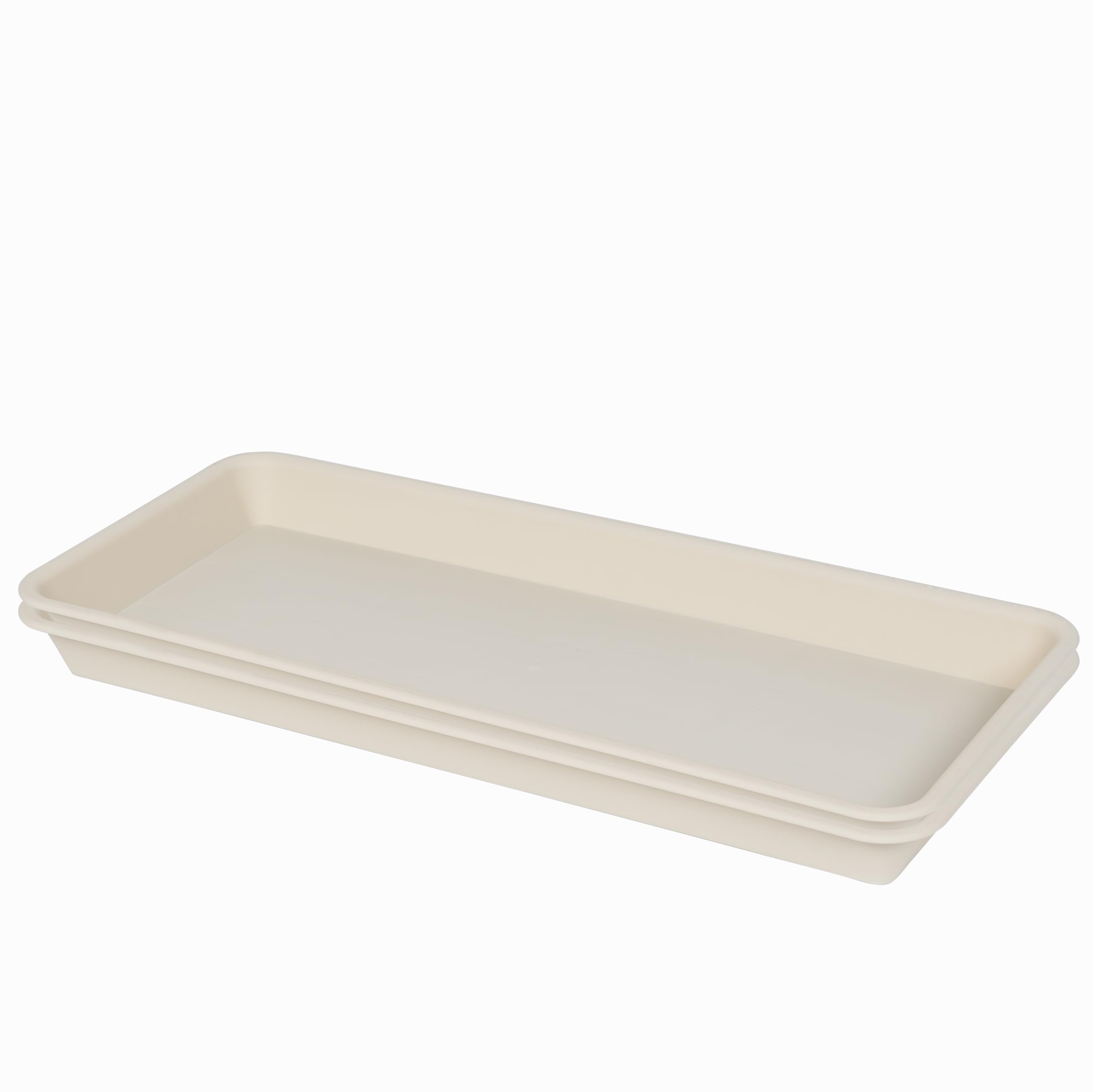 Amazon.com : VUWEZ 2 Pack of Plastic Plant Tray Saucer Rectangular 24 ...