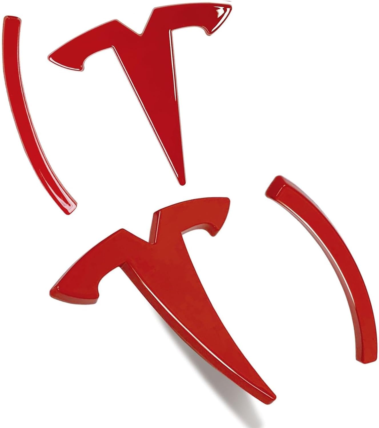 Amazon.com: Powlamks 3D Metal Emblem Sticker for Model Y, 2Pcs - Front ...