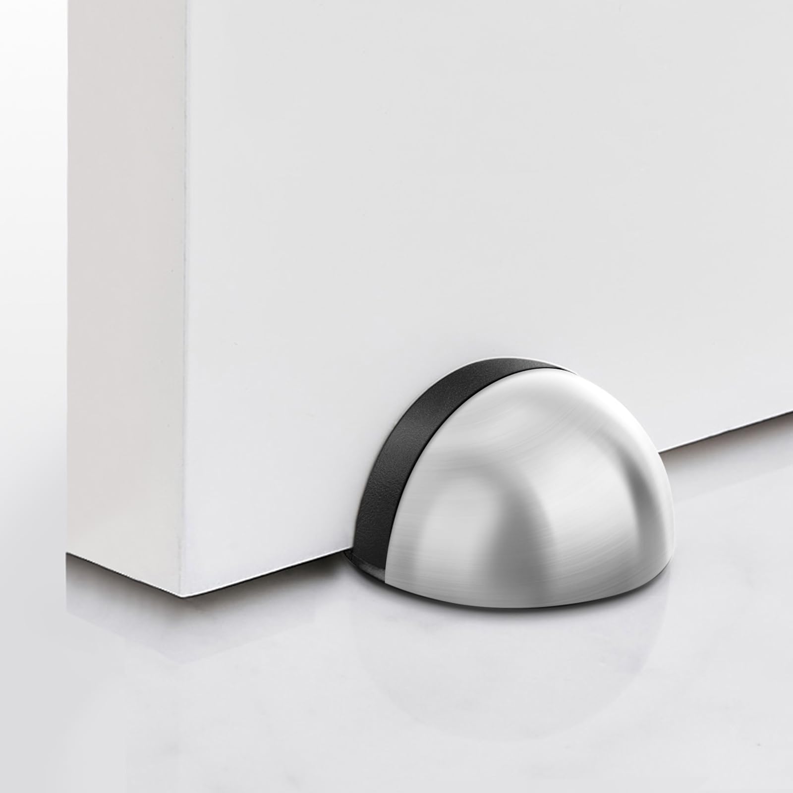 Snapklik.com : 4 Pack Door Stoppers, Stainless Steel Floor Door Stop ...
