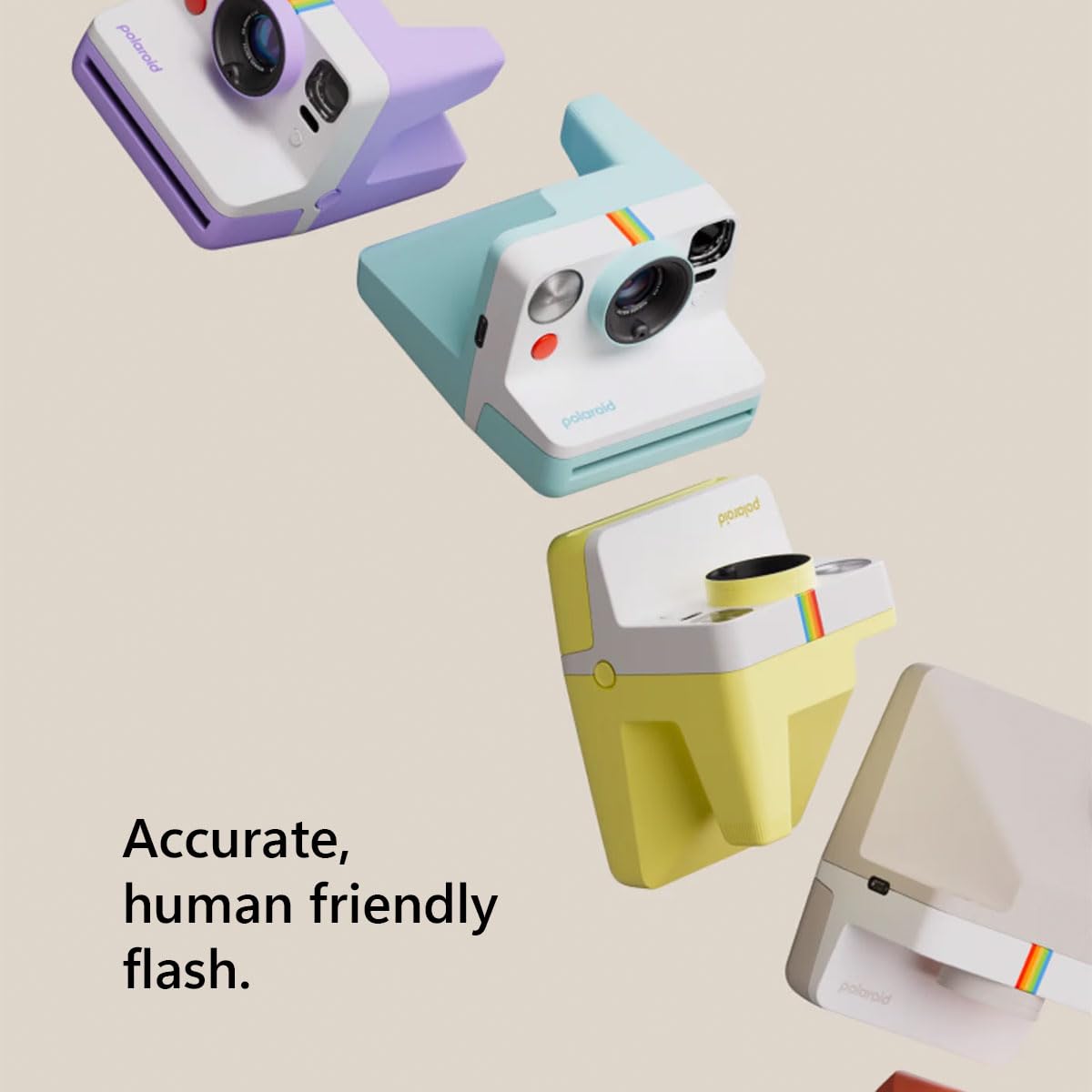 Instant Camera Polaroid Now 3rd Gen + Film Bundle - Black Camera With ...