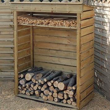 Garden Secrets Super Dry Log Store for Firewood Log Storage : Amazon.co ...
