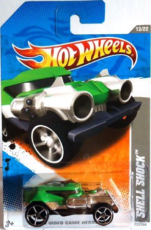 2011 Hot Wheels Shell Shock HW Video Game Heroes 13 of 22 #235 Green ...