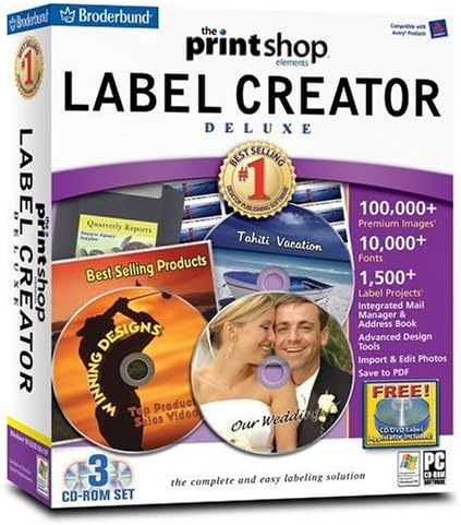 The Print Shop Elements: Label Creator Deluxe 2.1: Software - Amazon.ca