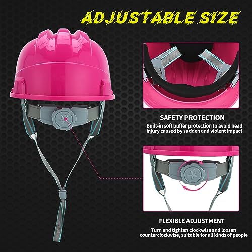 Snapklik.com : Pink Hard Hat Vented Cap Style Pink Safety Helmet 4 ...
