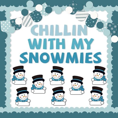 Amazon.com: Whaline 52Pcs Winter Snowman Cutouts Christmas Snowman ...