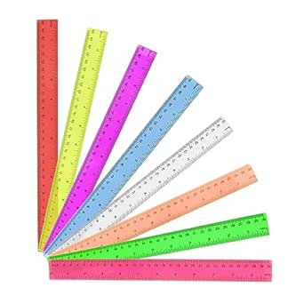 Plastic Ruler 12 Inch 12 Inch Plastic Rulers, 32 PCS Transparent ...