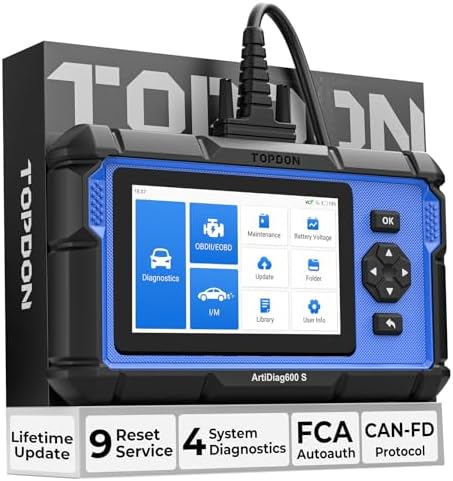 OBD2 Scanner TOPDON ArtiDiag600S V2.0, Scan Tool with 9 Reset Service ...