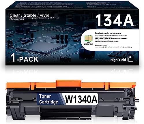 [With Chip] 134A Toner Cartridge W1340A High Yield Black Replacement ...