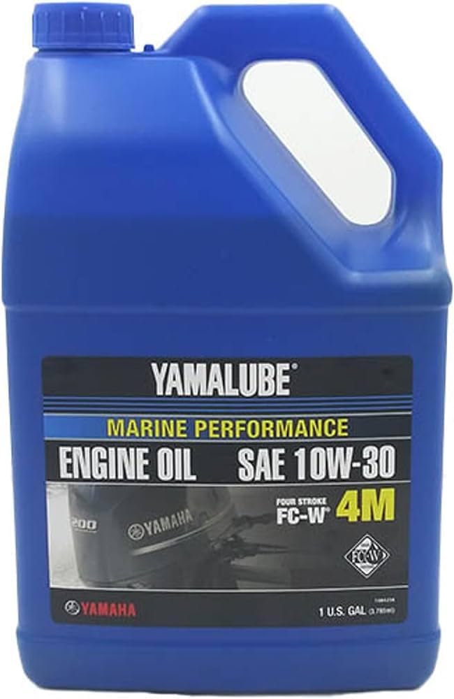 Amazon.com: Yamaha Yamalube 4M 10W30 4-Stroke Outboard Marine Oil,- 1 ...