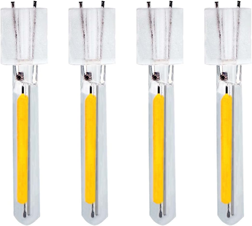 Kawaya 4 Pcs LED Edison Bulb Filament, 1W Bulb Replacement Spare Plug in 2700K Warm White for ...