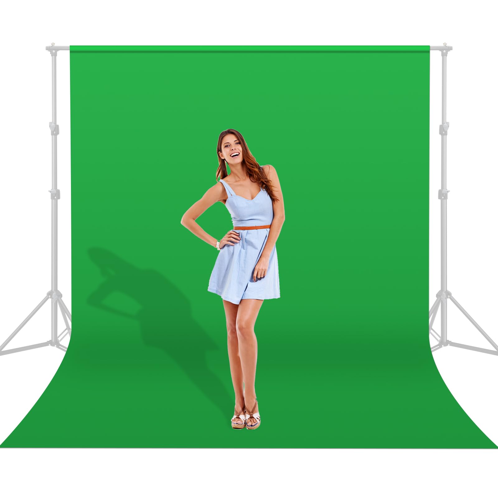 Snapklik.com : 10FTX10FT Green Backdrop Background For Photography ...