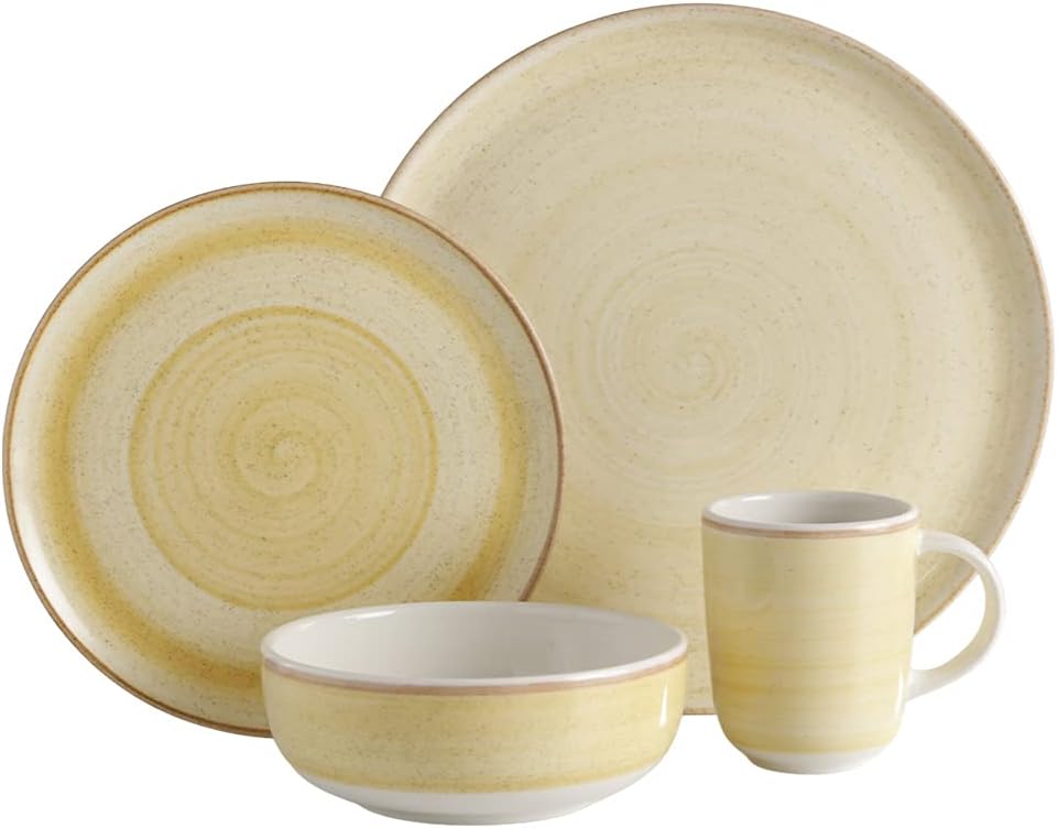 Amazon.com | Corona Dinnerware Set 16– piece, Plates Bowls and Mugs Set ...
