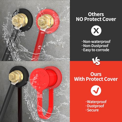 Snapklik.com : Joinfworld Thru Panel Battery Bulkhead Connectors 3/8 ...