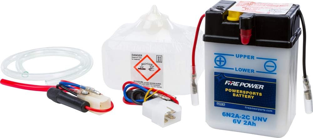 Amazon.com: Fire Power Battery W/ACID Compatible With Honda NC50 ...