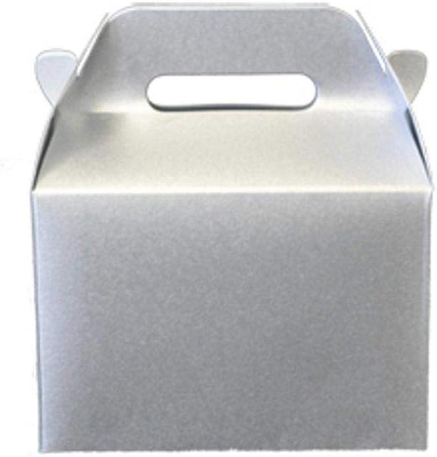 Amazon.com: E&B Mini Gable Boxes - Sparkle Silver (Set of 72) : Home ...