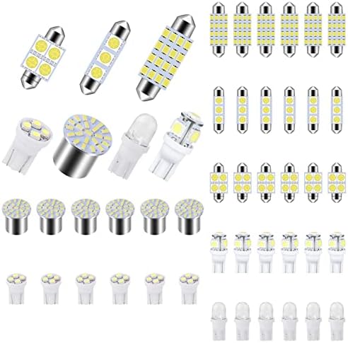 AIEX LED Interior Light Kit, 42pcs T10 Interior Car Lights LED Bulbs ...