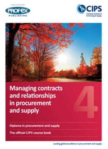 Buy Managing Contracts and Relationships in Procurement and Supply: 4 ...