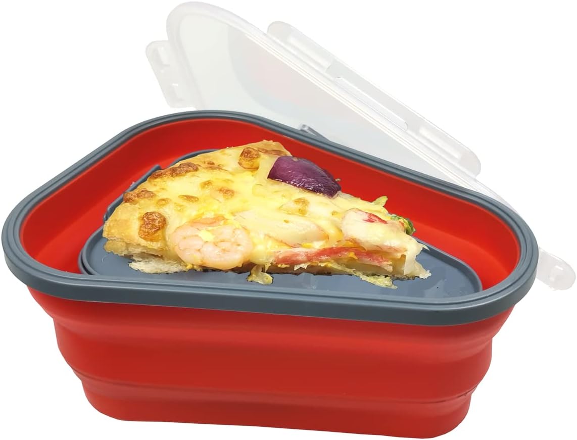 Amazon.com: Tuaaivl Pizza Container Expandable, Premium Silicone Pizza ...