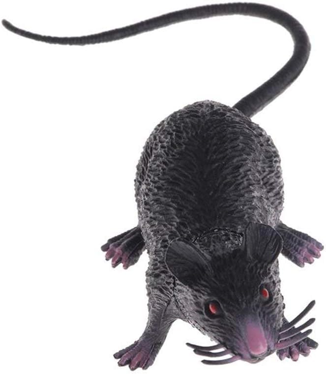 DPWOUM Black Plastic Rat Mouse Model Figures Halloween Tricks Props ...