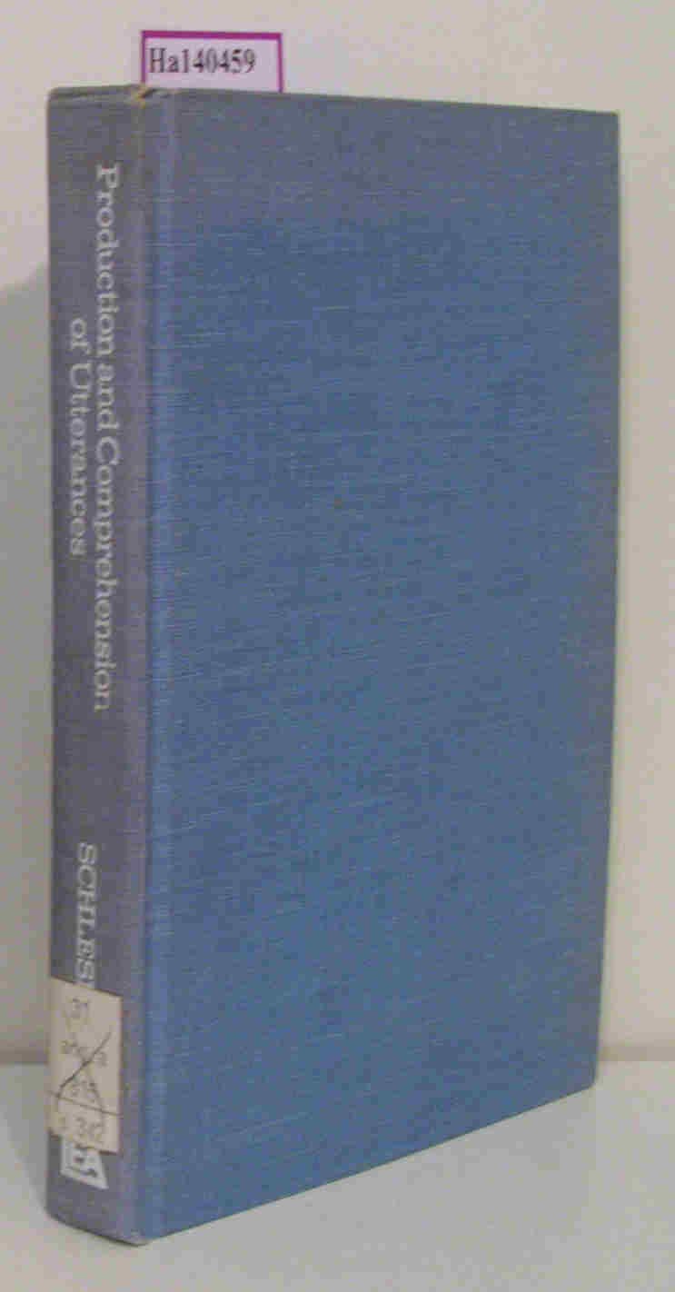 Production and comprehension of utterances: Schlesinger, I. M ...