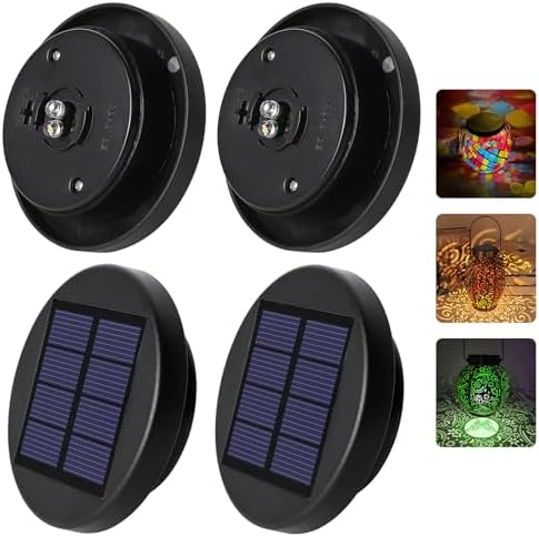 Amazon.com: GOESWELL Replacement Top Solar Light Parts: 4 Pack 3 inch ...