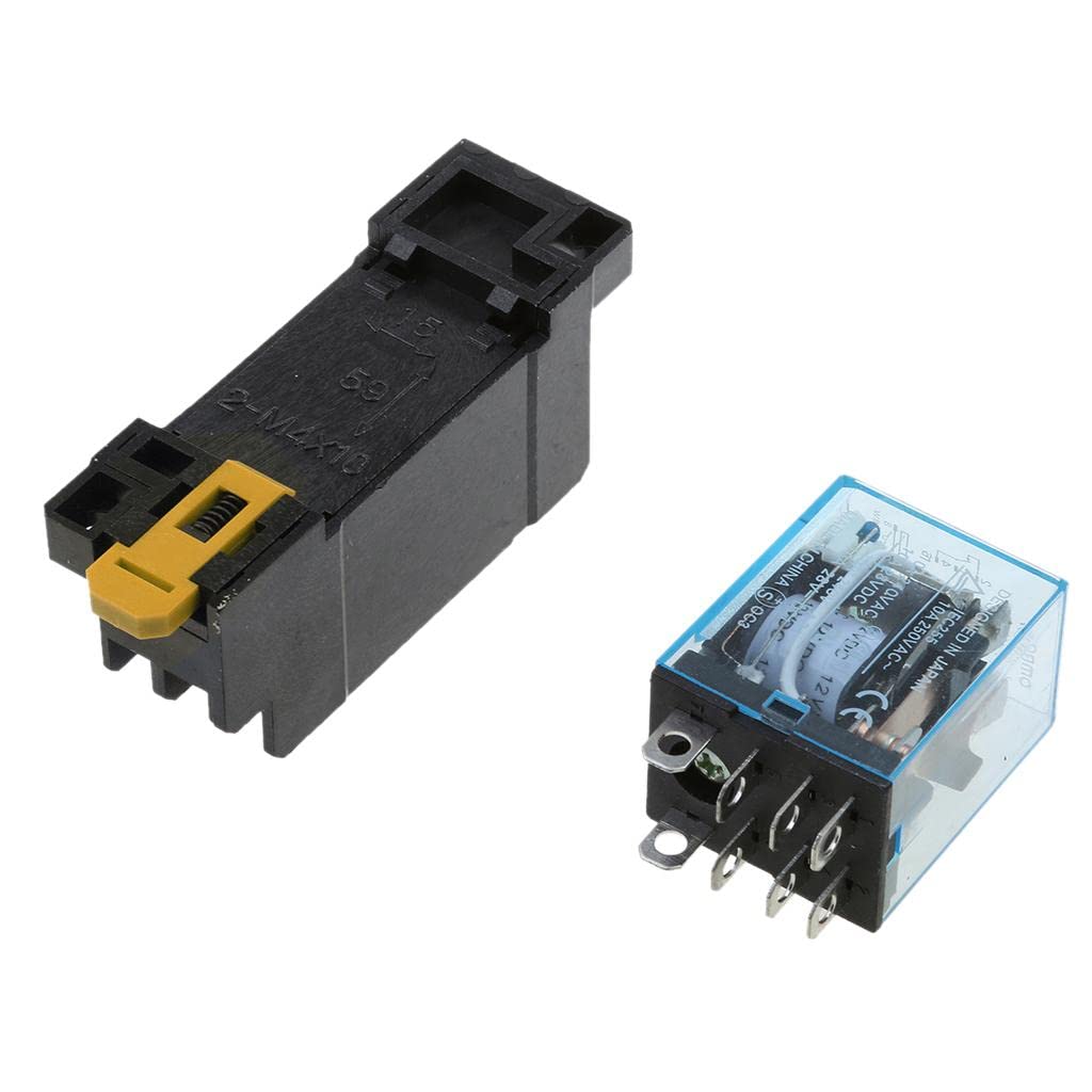 ATORSE® Relay Ly2Nj 12V Dc Small Relay 10A 8Pin Coil Dpdt : Amazon.in ...
