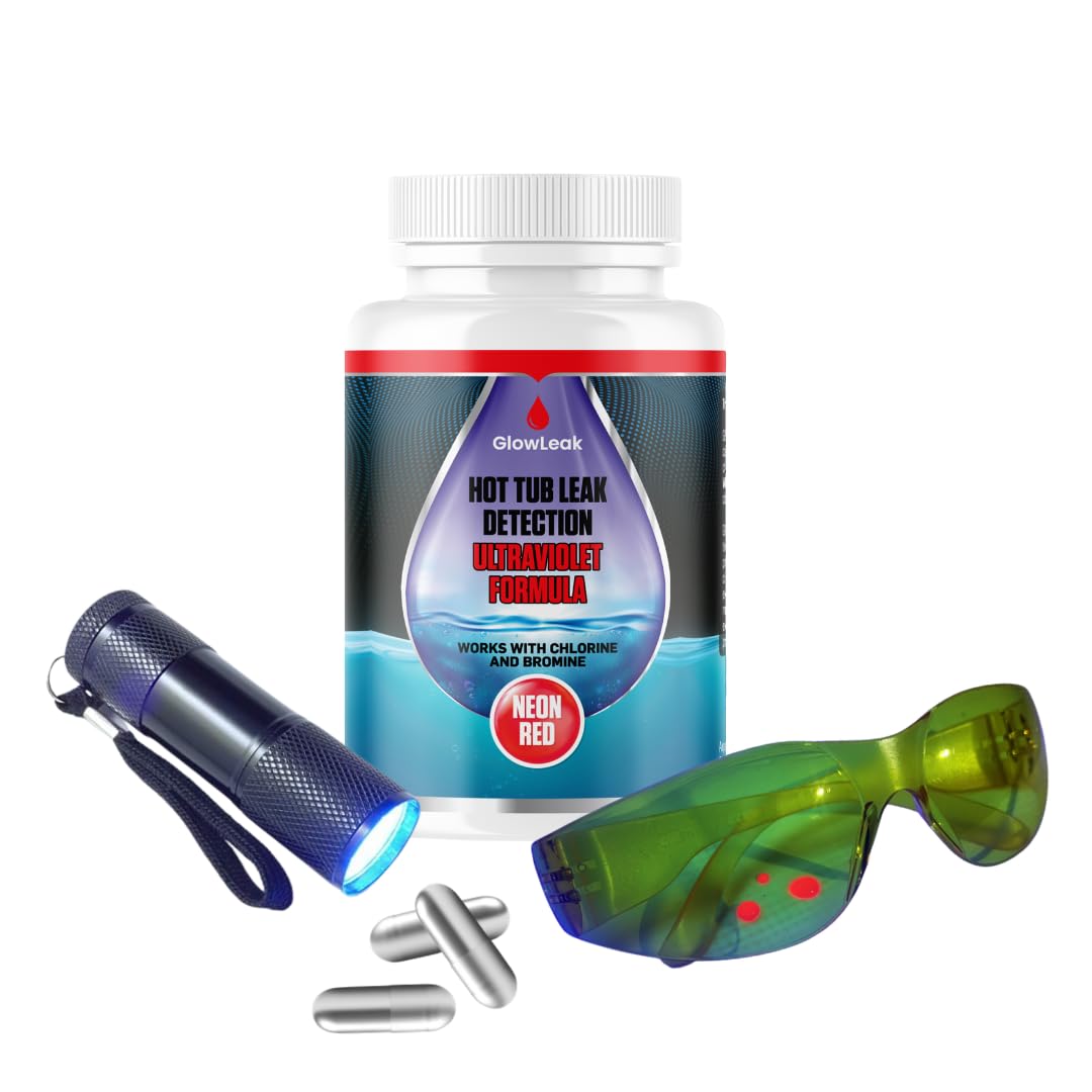Amazon.com: Glow Leak UV Hot Tub Leak Detection Kit Easy-to-Use Water ...