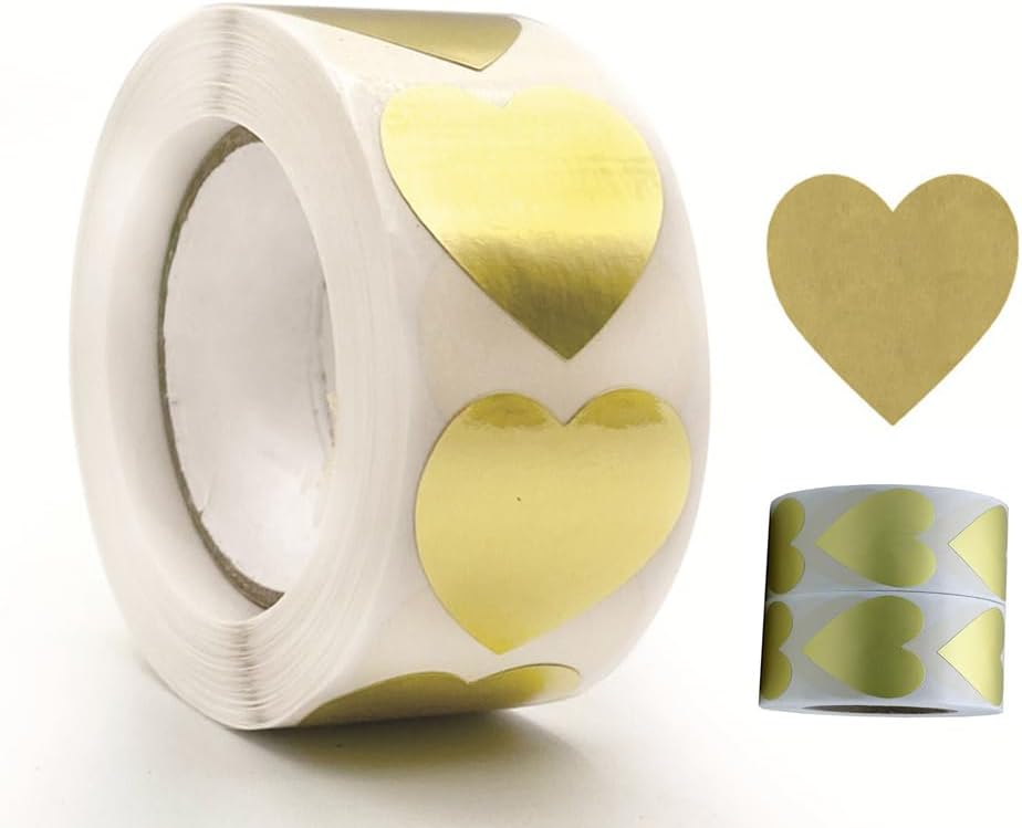 Amazon.com: Wonmon 500 PCS Holographic Heart Stickers for Kids, Glitter ...