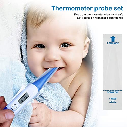 200 Pieces Digital Thermometer Probe Covers Disposable Thermometer ...