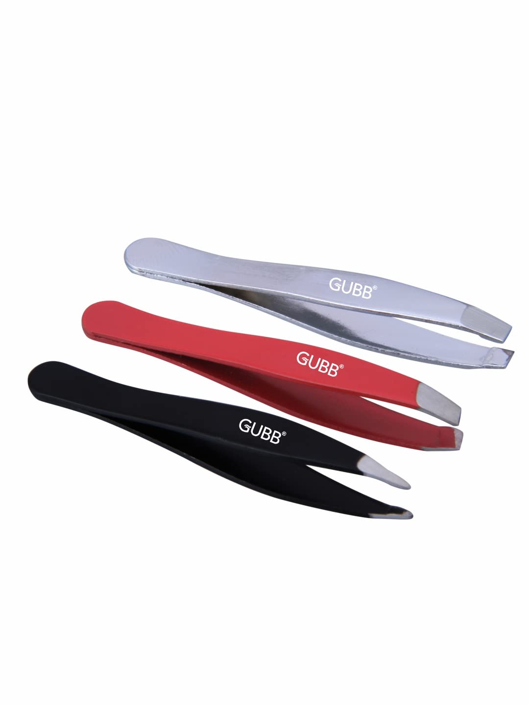GUBB Trio Mini Tweezer Set For Easy & Precise Plucking of Unwanted Hair ...