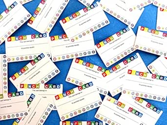 Amazon.com : Student Incentive Reward Punch Cards (100 Piece Pack ...