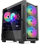 Amazon.com: HOENGAGER Panorama Gaming PC Desktop - AMD Ryzen 5 5600GT 3 ...