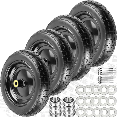Amazon.com : Gorilla Carts 10 Inch No Flat Replacement Wheel, Pneumatic ...