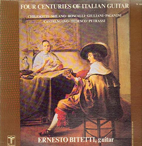 Amazon.com: Four Centuries of Italian Guitar: Ernesto Bitetti, Guitar ...