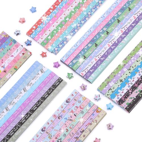 Amazon.com: Ireer 4950 Sheets Origami Star Paper Strips 27 Solid Color ...