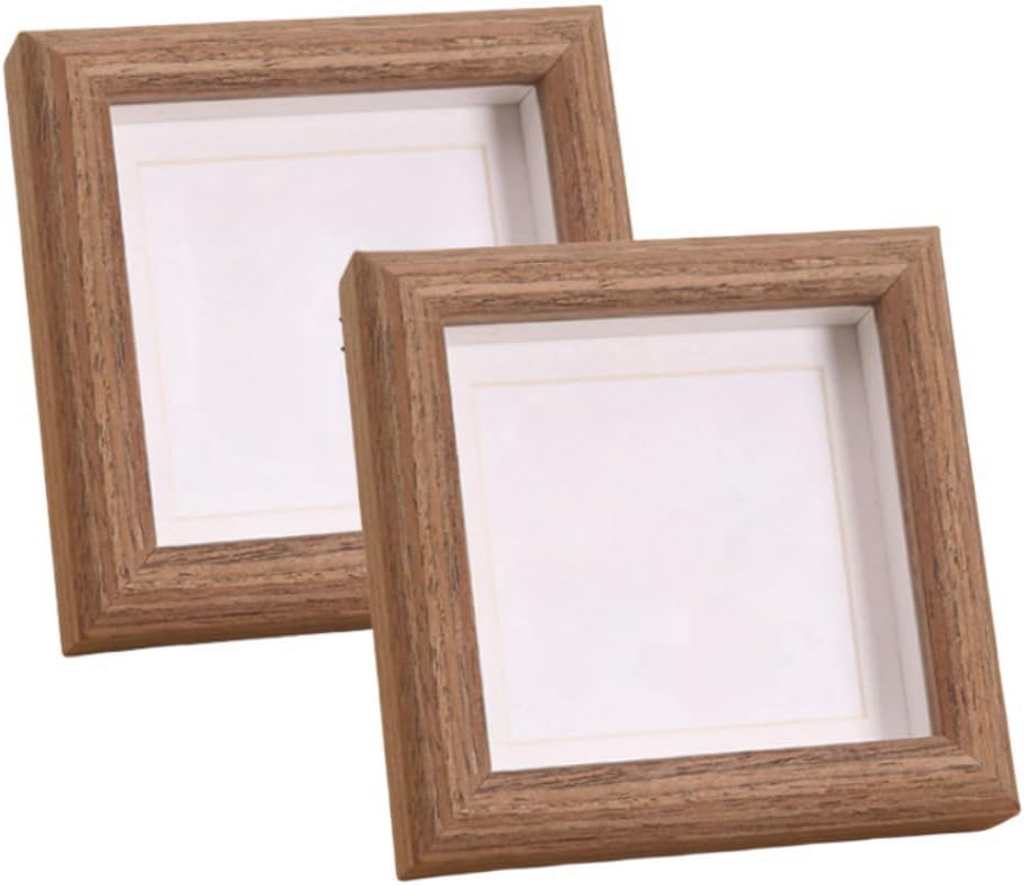 Amazon.com - Naeutop 6x6 Wooden Shadow Box Frame Picture Frame set of 2 ...