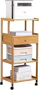 Amazon.com: Printer Stand Printer Stand 4-Layer Floor-Standing Heavy ...