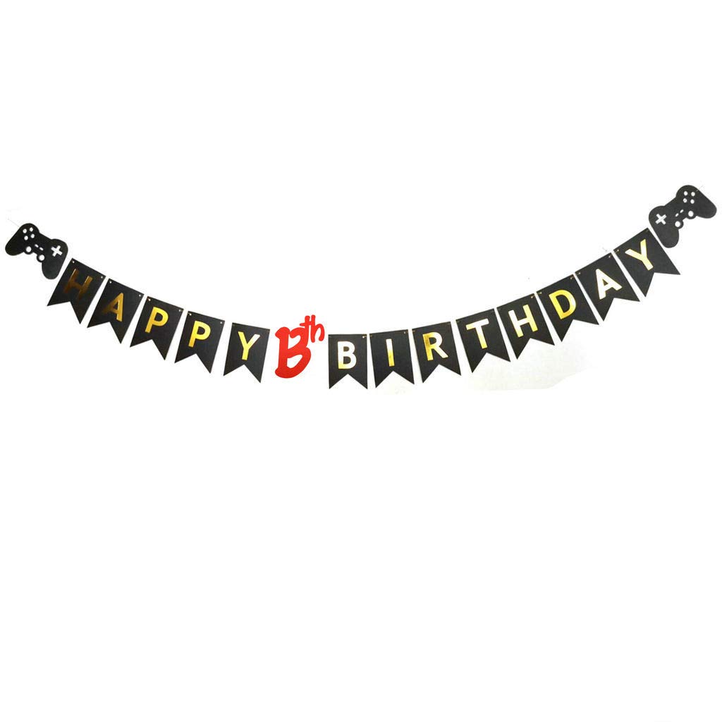 Buy Video Game Happy 13th Birthday Banner For 13 Year Old Gamer buy-video-game-happy-13th-birthday-banner-for-13-year-old-gamer