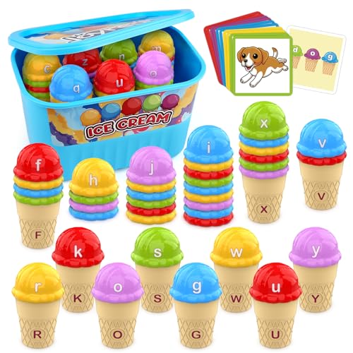 Snapklik.com : Alphabet Ice Cream Learning Toys, ABC Alphabet Color ...
