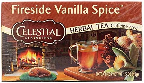 Amazon.com : Celestial Seasonings Fireside Vanilla Spice Tea, 20 Tea ...