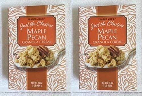 Amazon.com: Trader Joe's Just the Clusters Maple Pecan Granola Cereal 16 oz. (Pack of 2 bxs)-set ...